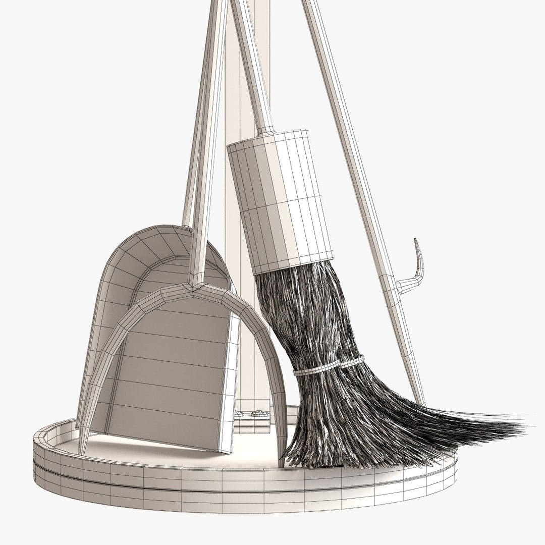 3d Industrial Hearth Tool Set Model
