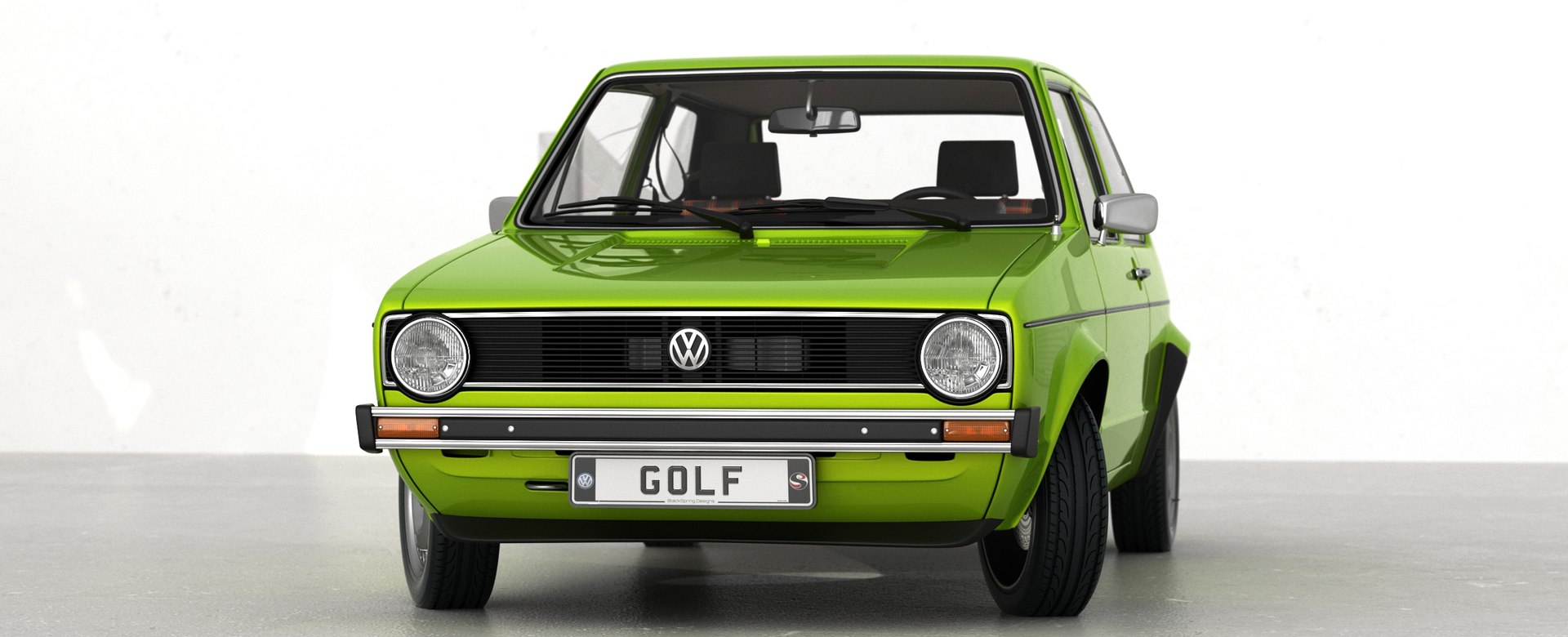3D VW Golf Mk I 1974 With Interior Model - TurboSquid 2132987