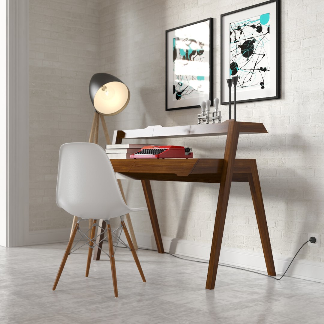 Primary Desk 3d Model