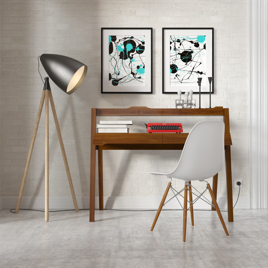 Primary Desk 3d Model
