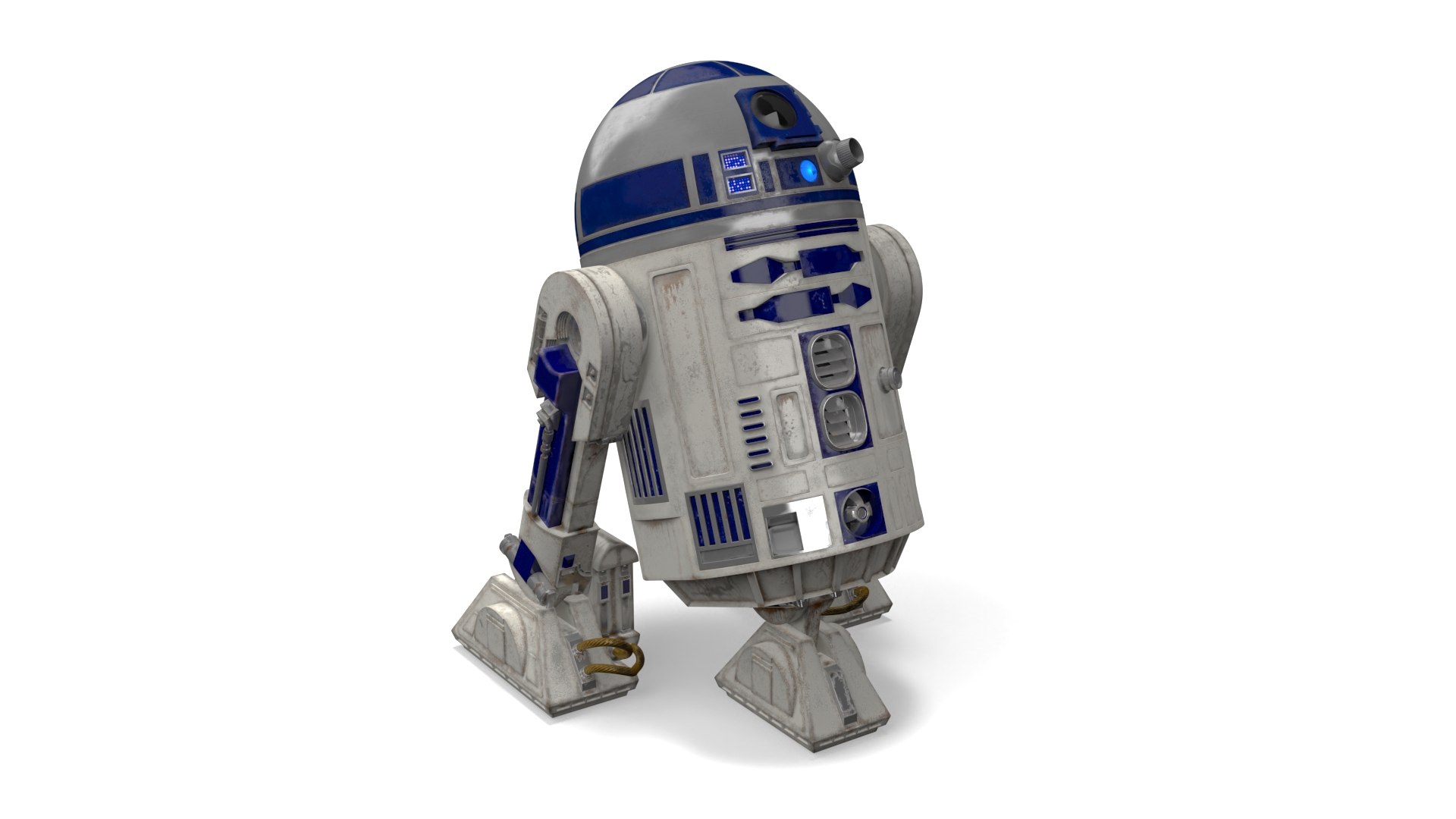 R2-D2 Droid Rigged For Cinema 4D Model - TurboSquid 2252319