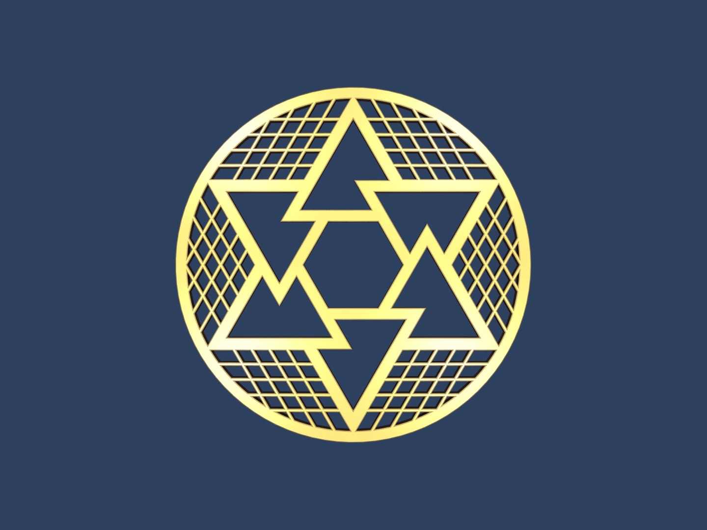 Star David Medallion Model - TurboSquid 1416838