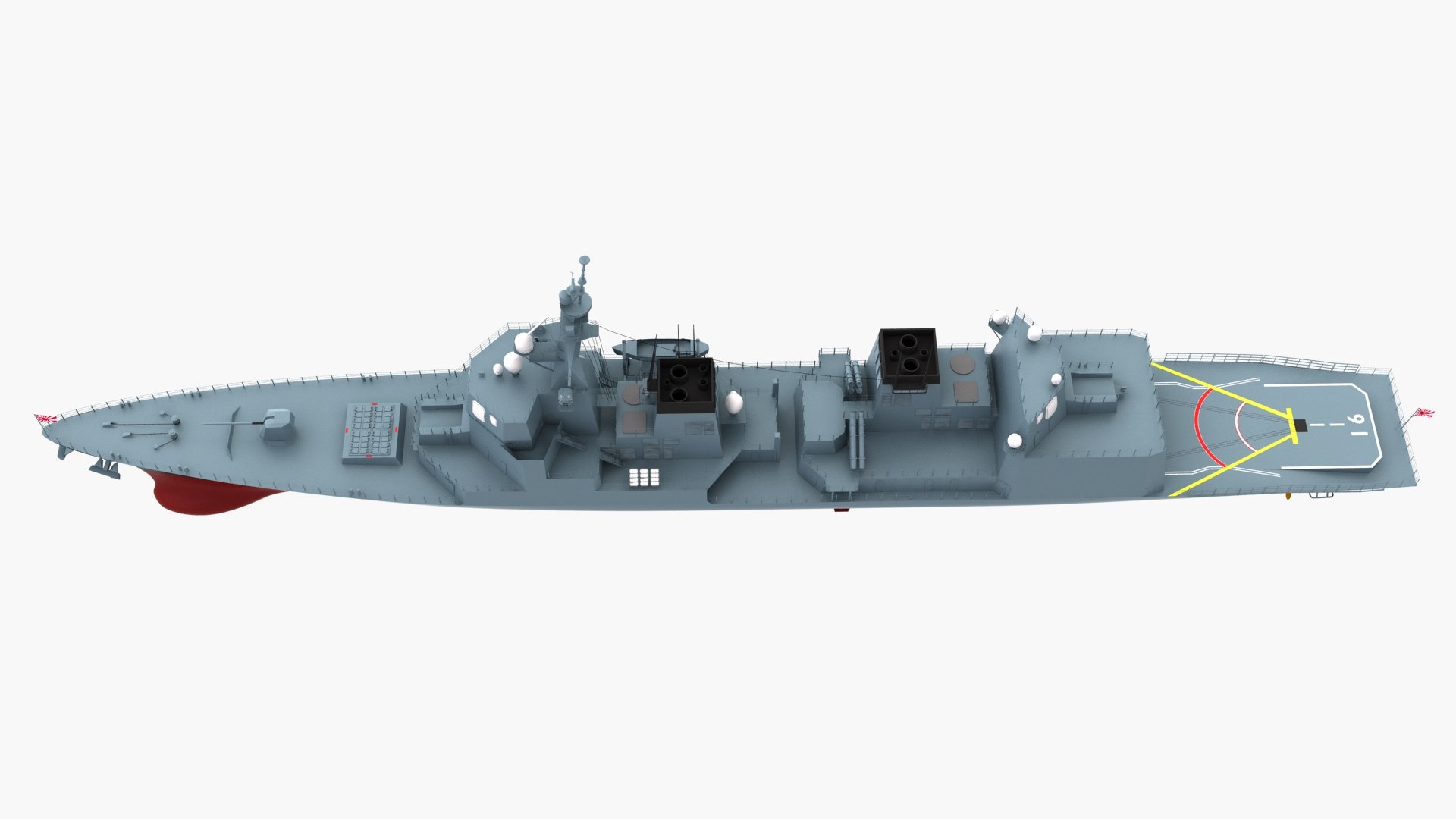 Destroyer Watercraft Ship 3D Model - TurboSquid 1639220