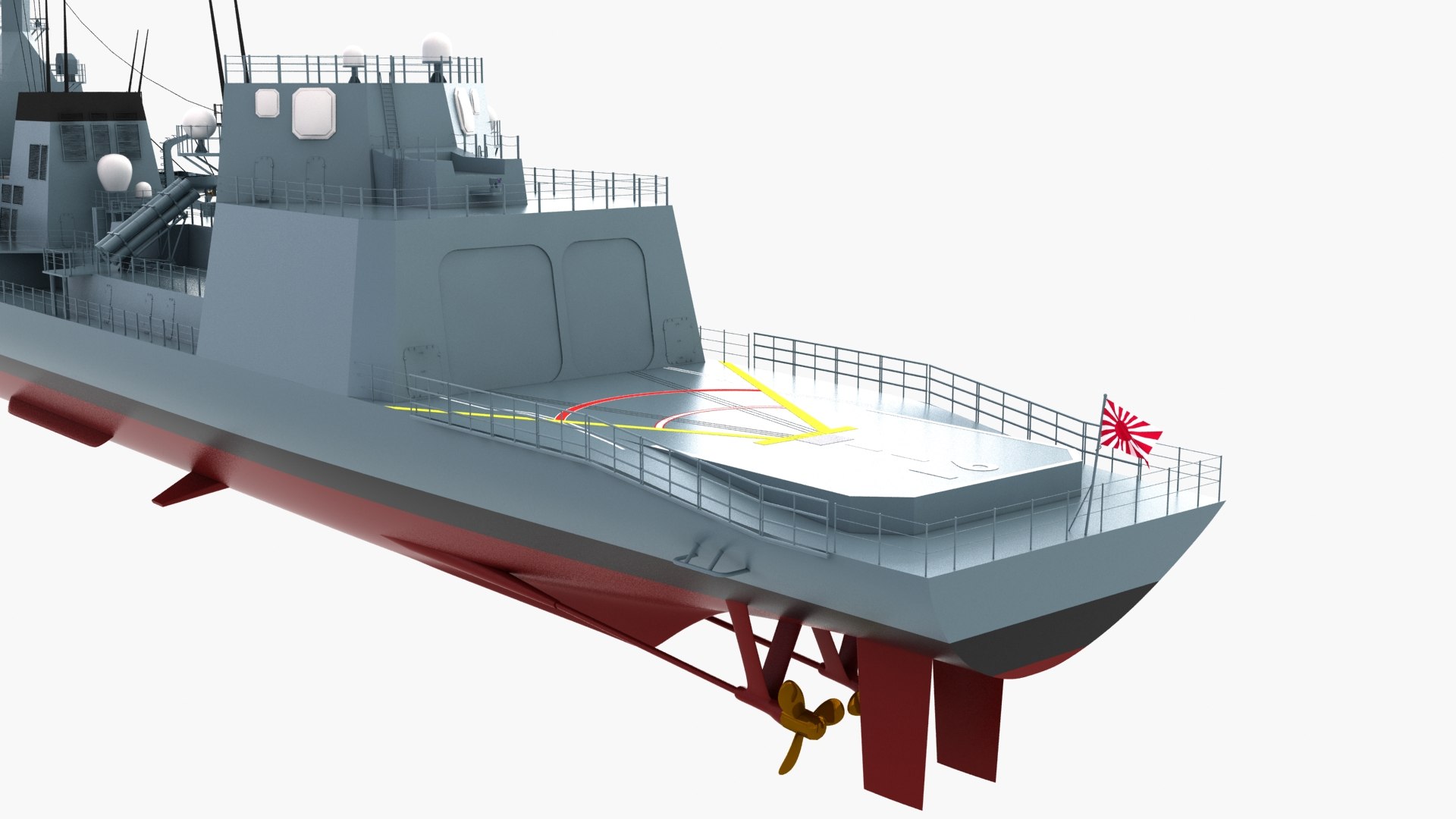 Destroyer Watercraft Ship 3D Model - TurboSquid 1639220