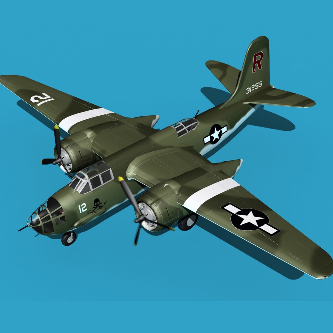 Douglas A-20E Havoc V04 3D Model - TurboSquid 1917682