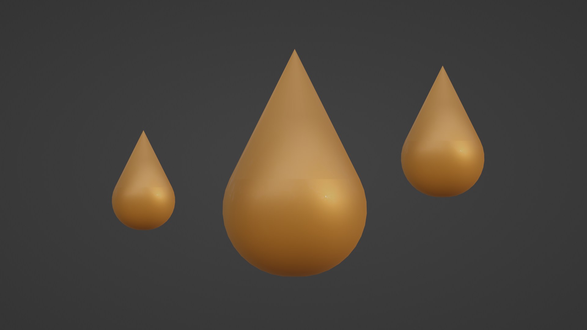 Bronze Drop 3D - TurboSquid 2081799