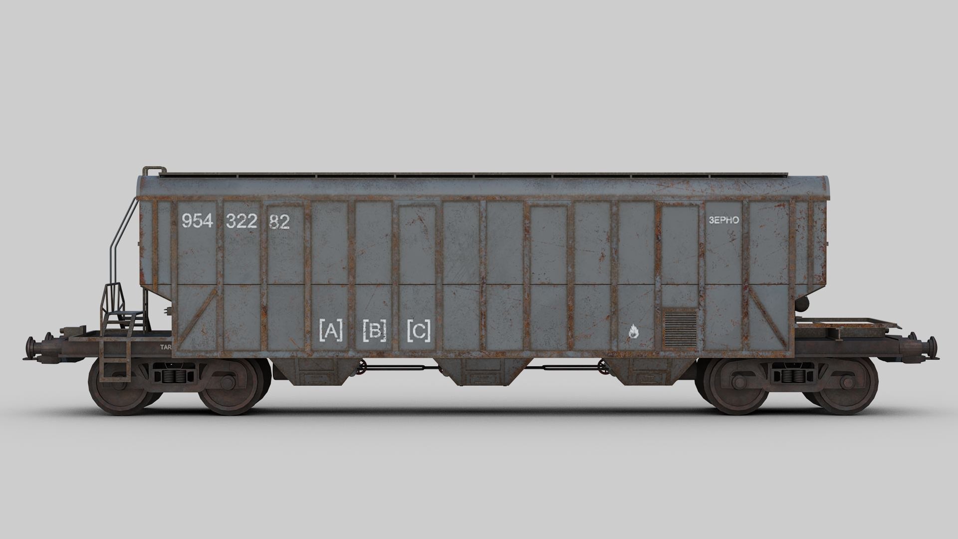 3D Railroad Hopper Car - TurboSquid 1858565