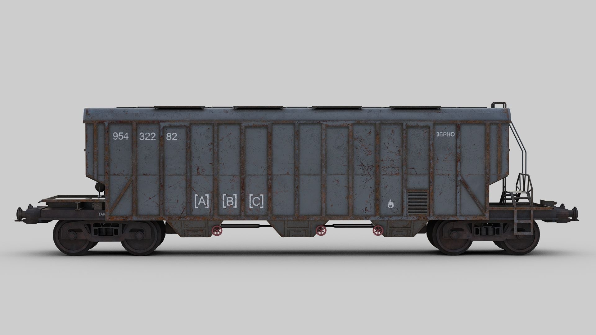 3D Railroad Hopper Car - TurboSquid 1858565