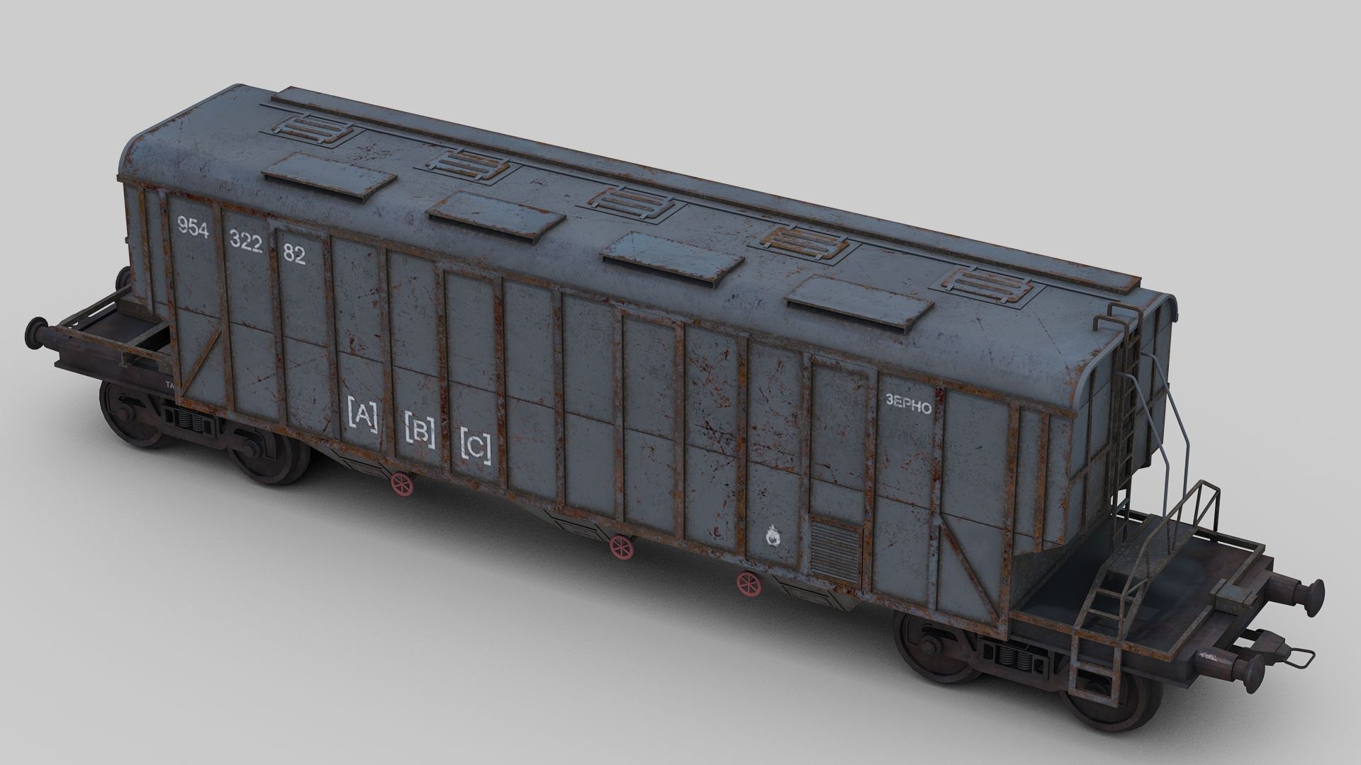 3D Railroad Hopper Car - TurboSquid 1858565