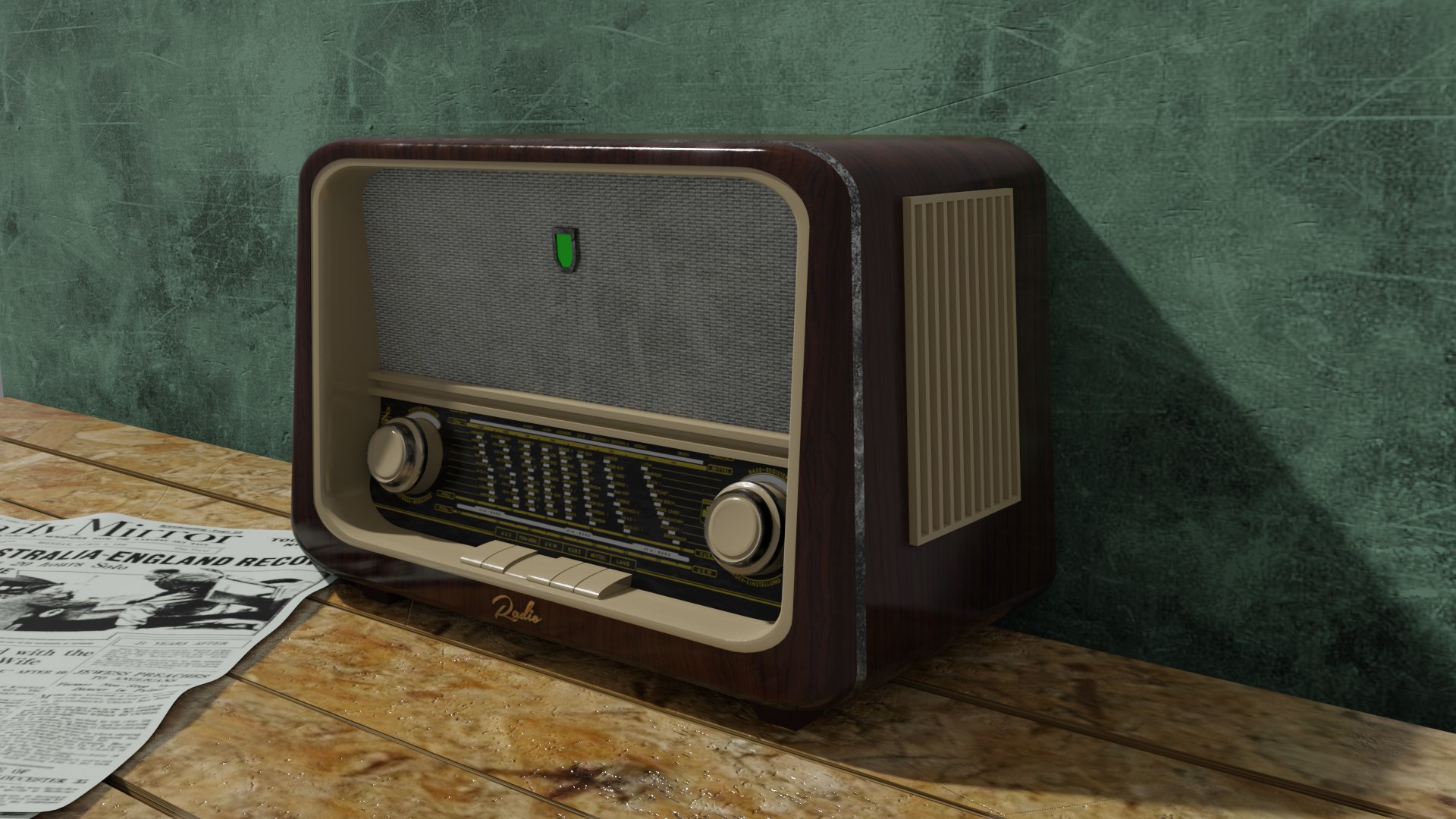 Old Antique Radio Retro 3D Model - TurboSquid 1793998