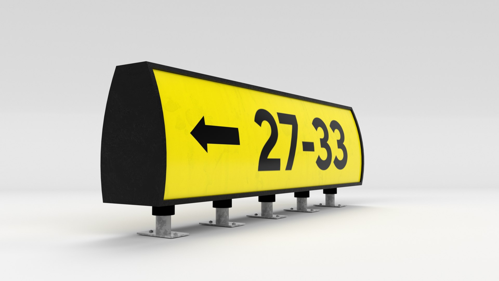Runway Marker Sign Model Turbosquid 2008112