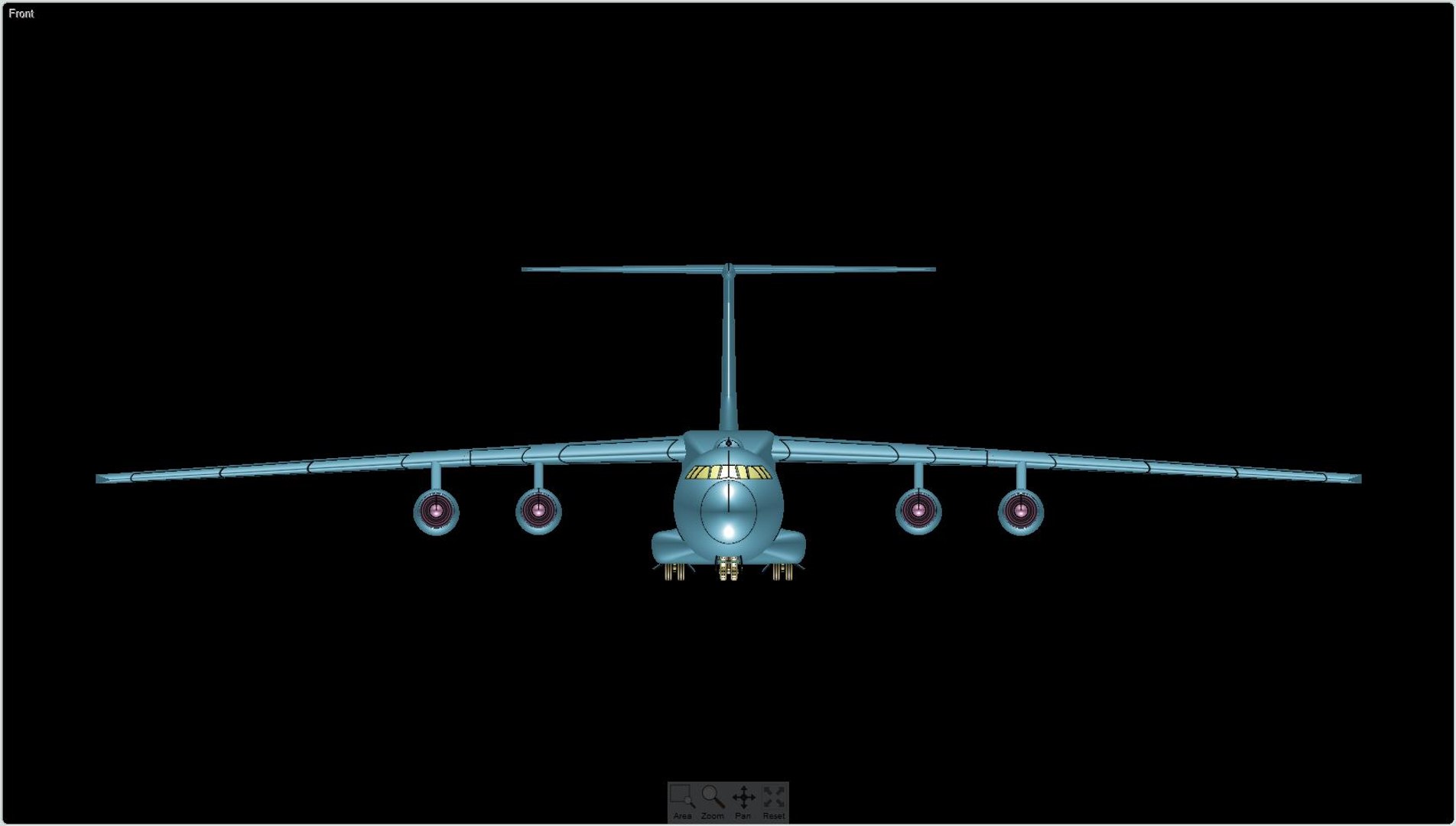 3d Lockheed Transport Aircraft Solid Model