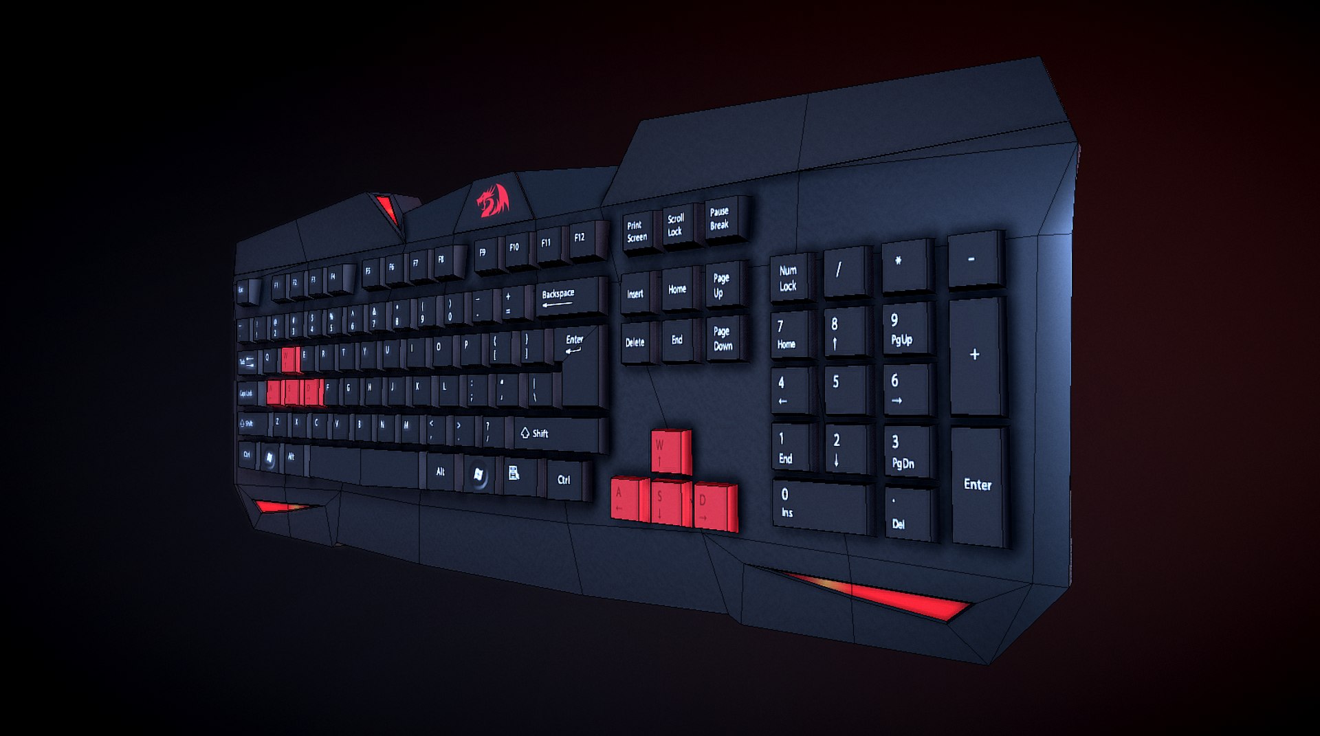 Free Redragon Keyboard 3D Model - TurboSquid 1288867