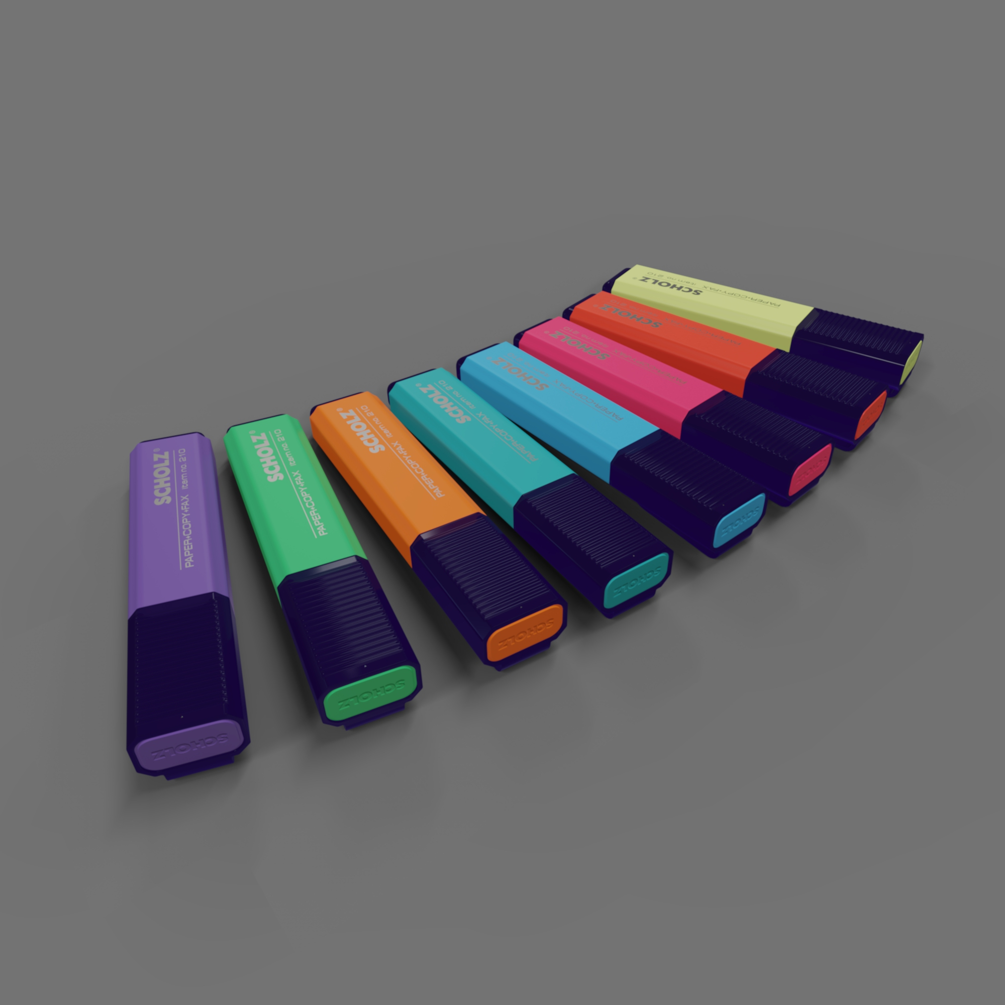 modelo 3d marcador de texto Scholz 210 - TurboSquid 2227433