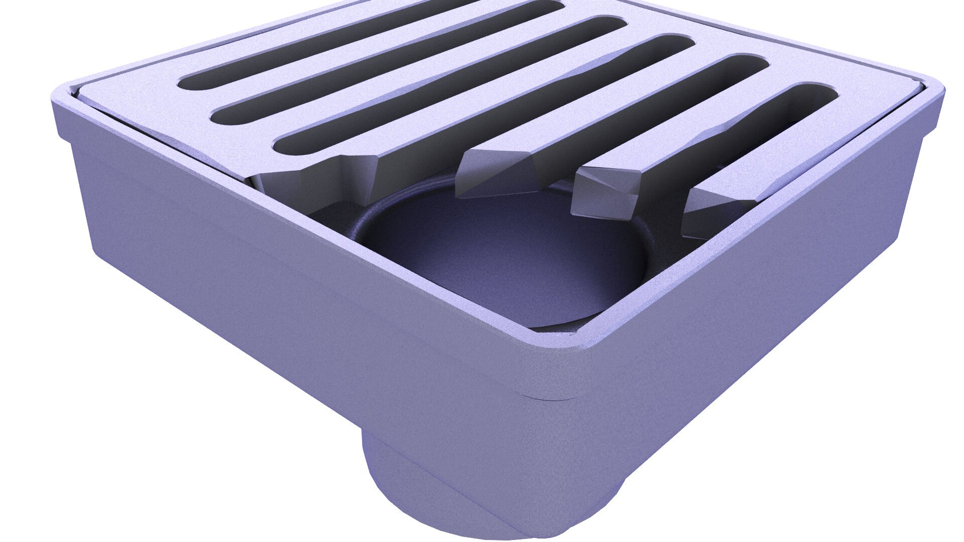 3D Storm Drain Inlet 24 - TurboSquid 2097021