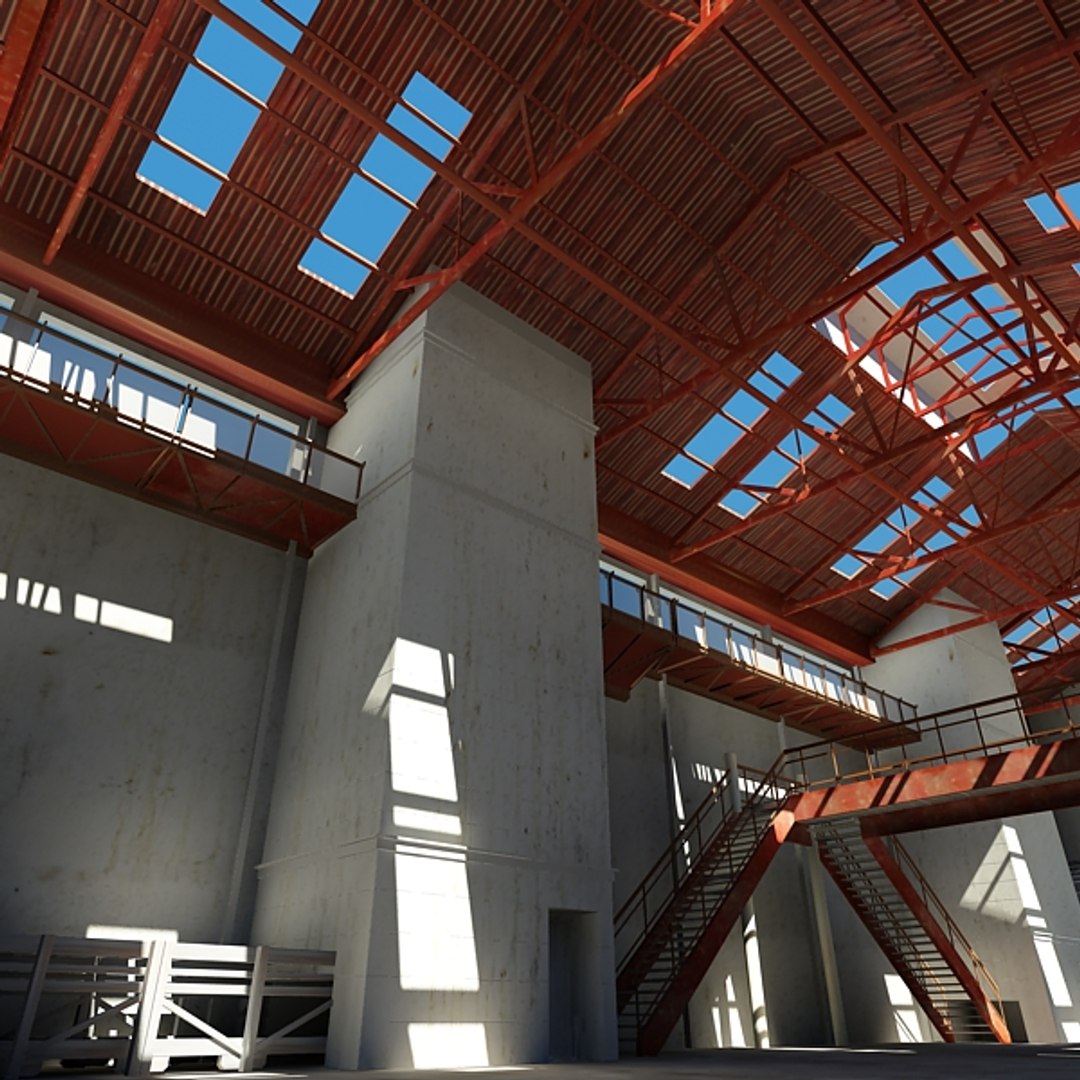 3d 3ds architectural interior scene