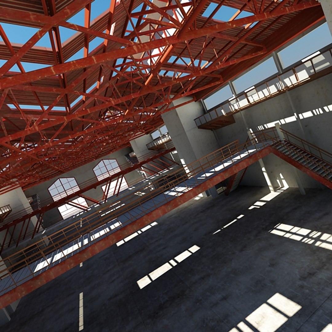 3d 3ds architectural interior scene