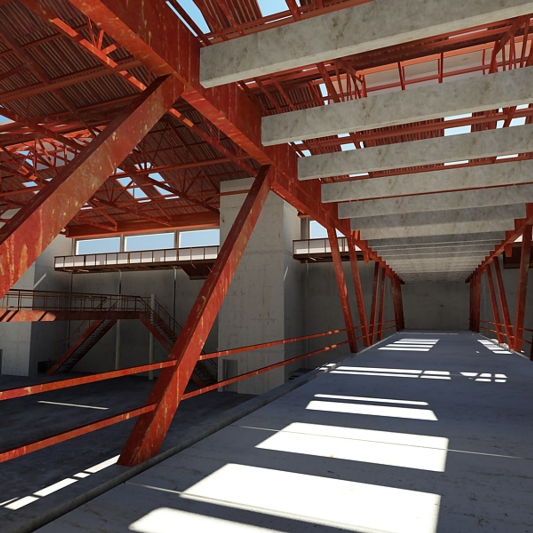 3d 3ds architectural interior scene