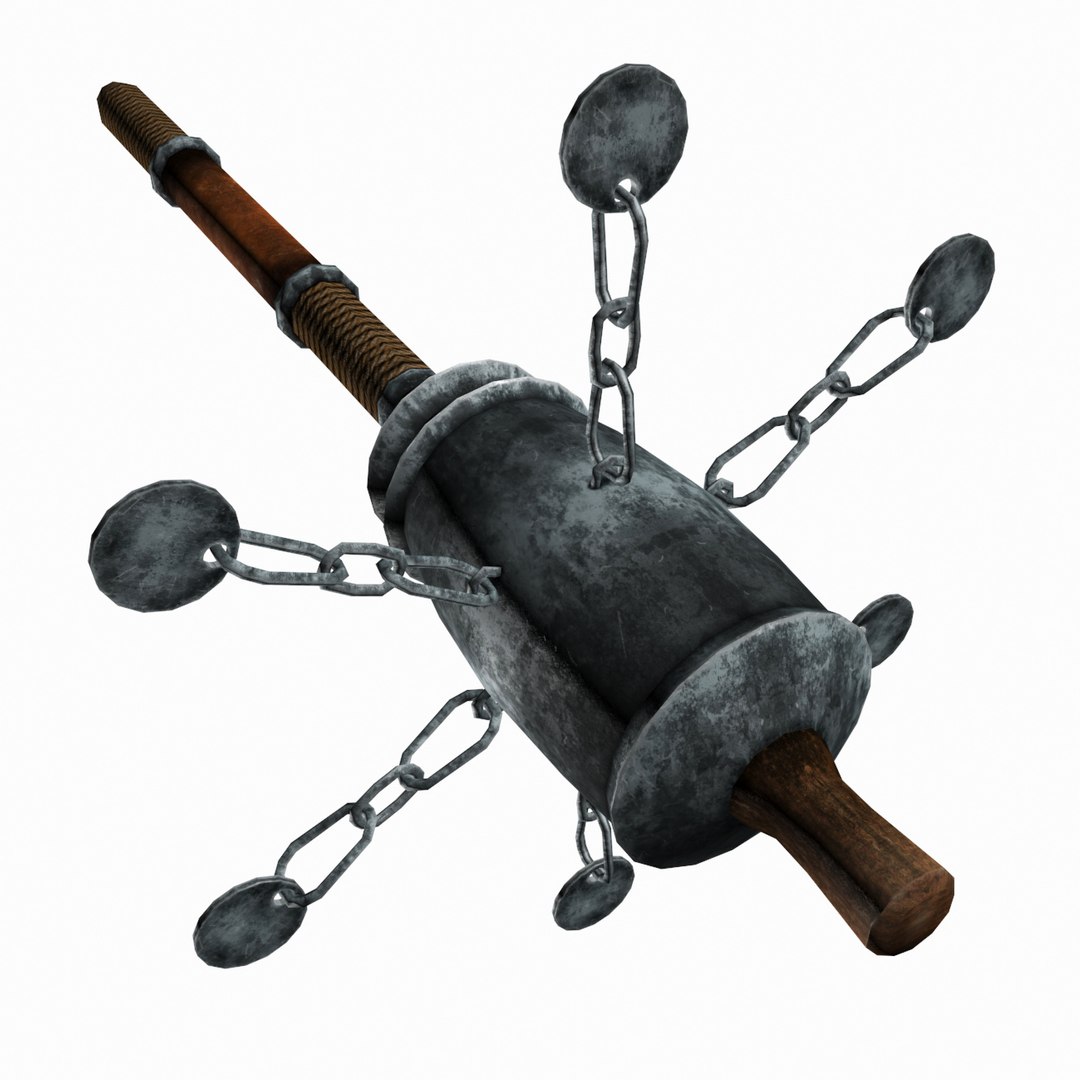 3d old worn turkish mace model