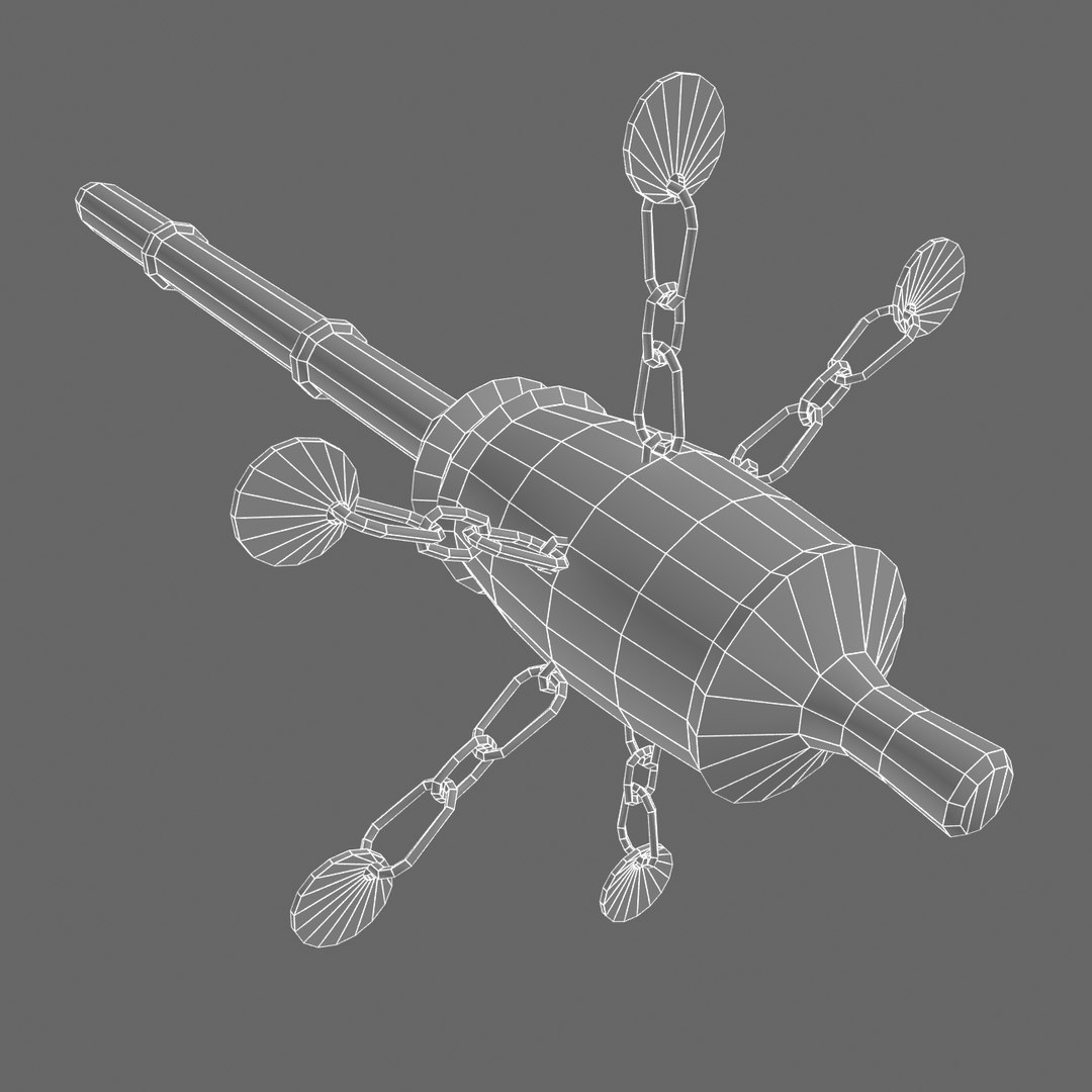 3d Old Worn Turkish Mace Model