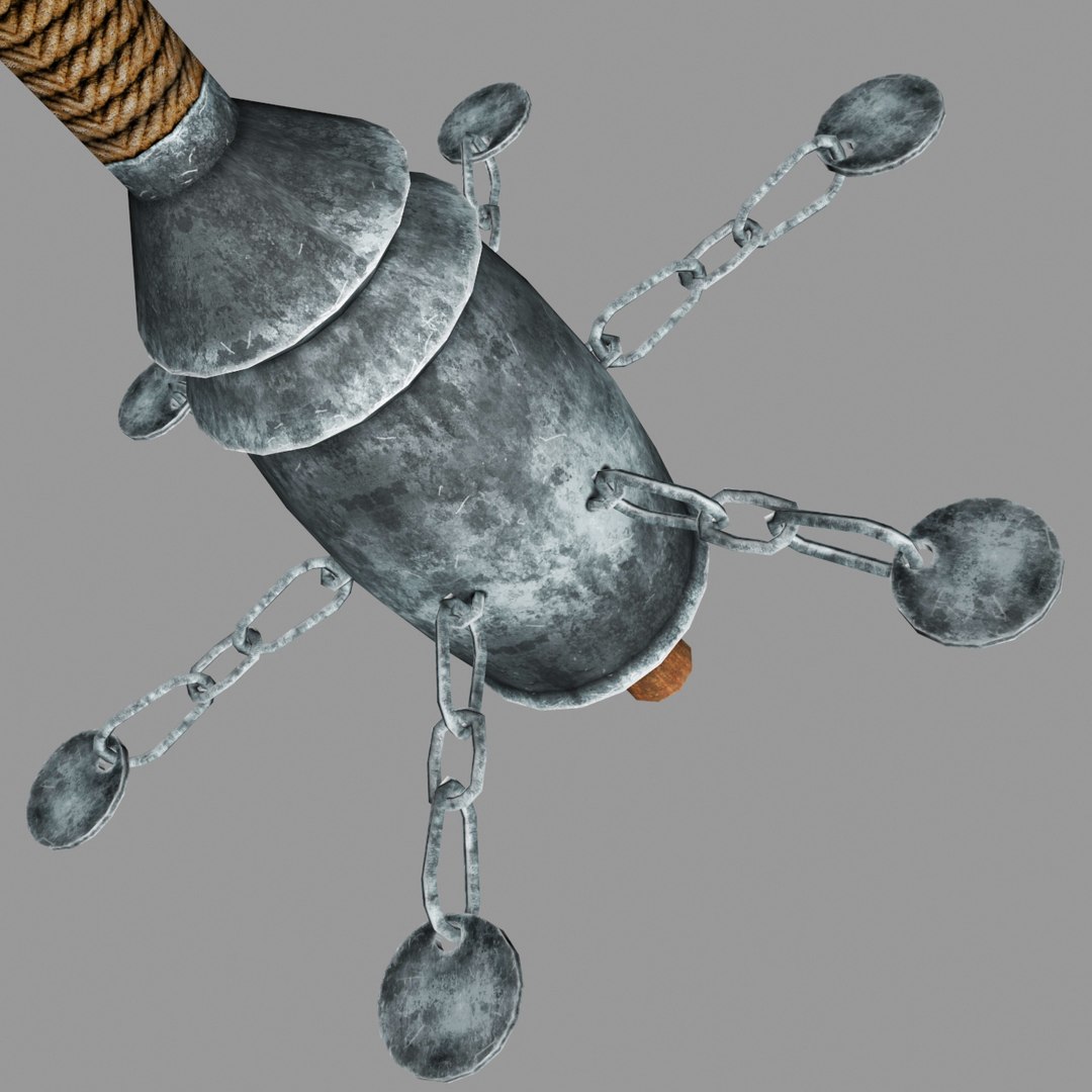 3d Old Worn Turkish Mace Model