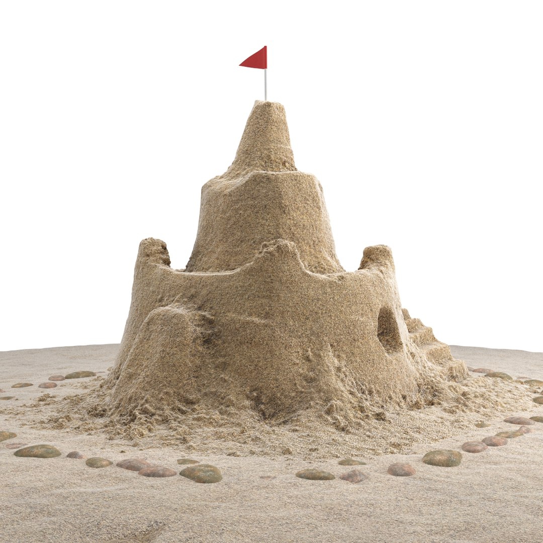 Sand Castle Model - TurboSquid 1572157