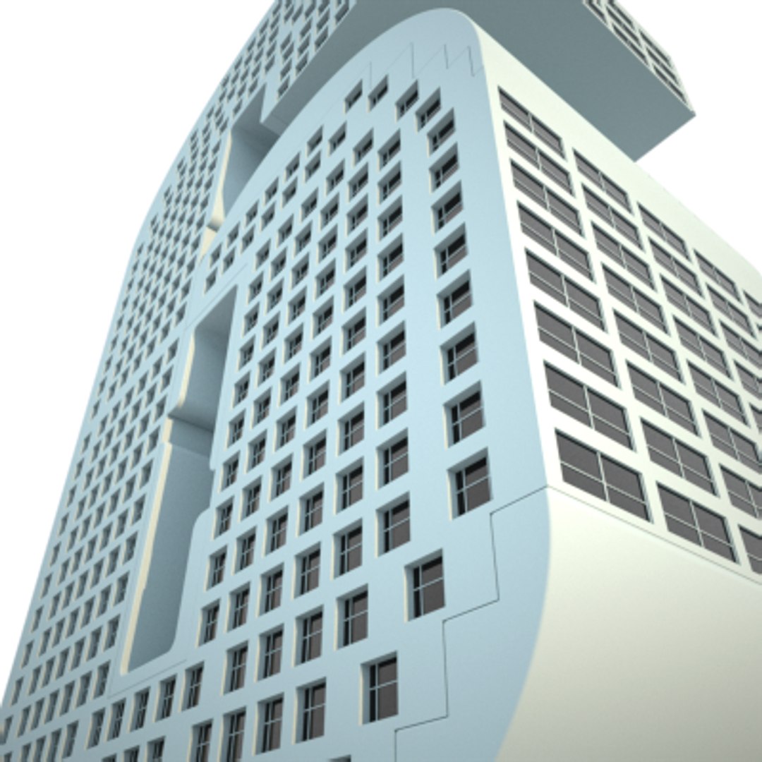 3d Building Shape Number 6