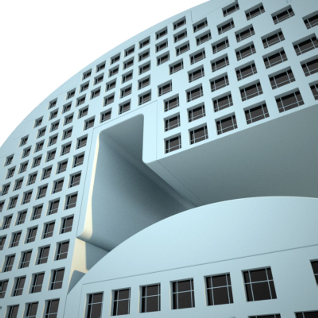 3d Building Shape Number 6