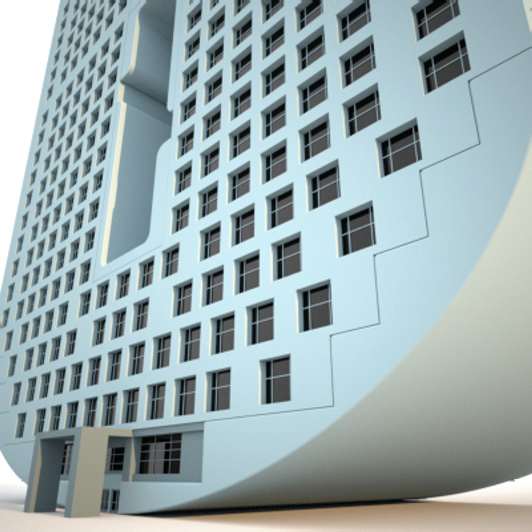 3d Building Shape Number 6