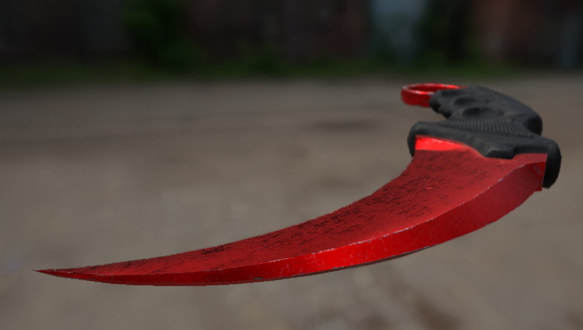Karambit red 3D - TurboSquid 1338956