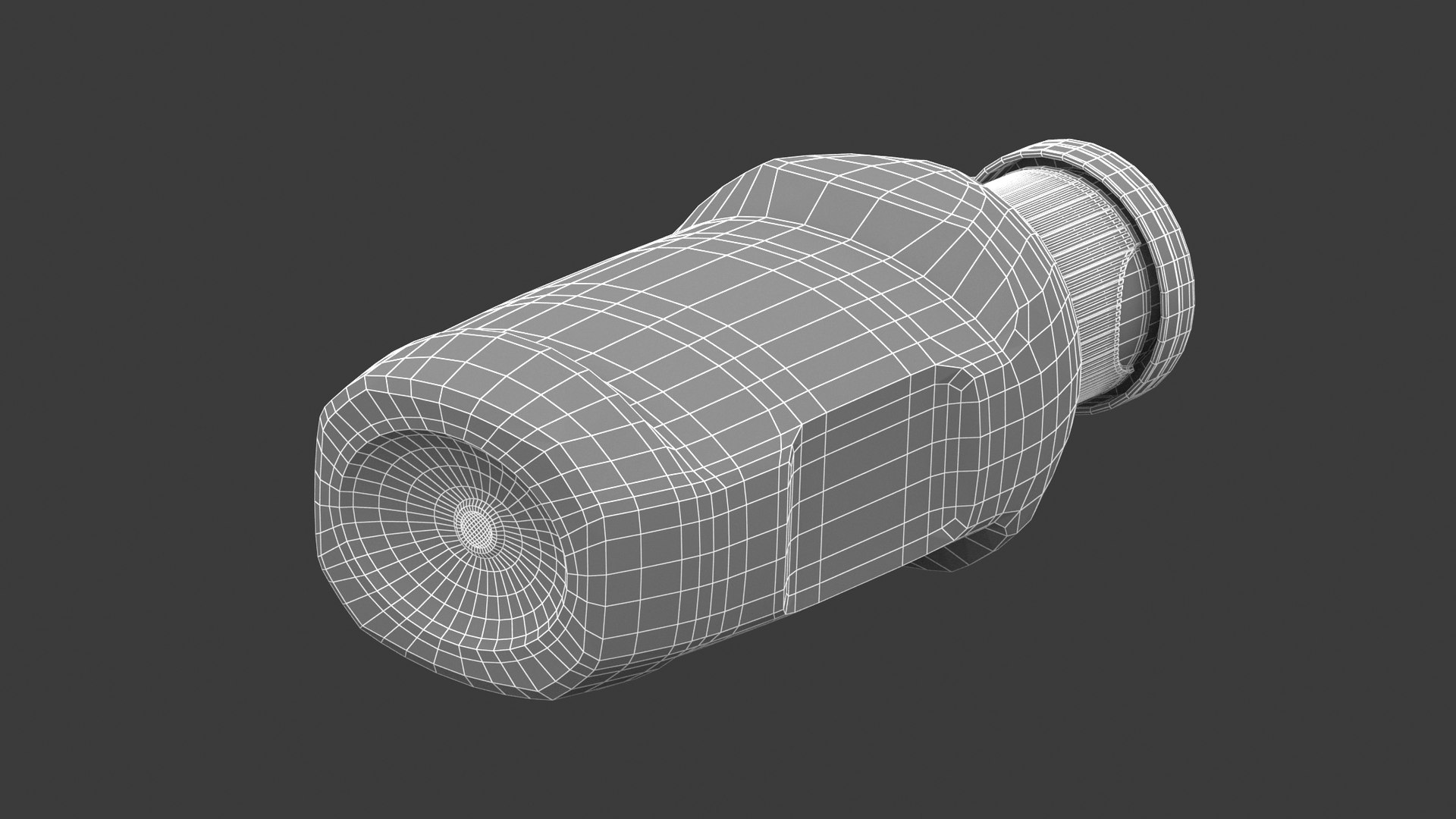 3D Clear Plastic Cylinder Bottle - TurboSquid 2001732