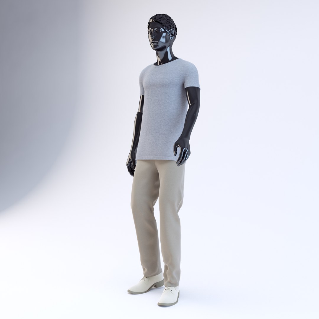 3d Model Showroom Mannequin Male 08