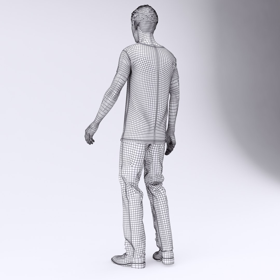 3d Model Showroom Mannequin Male 08