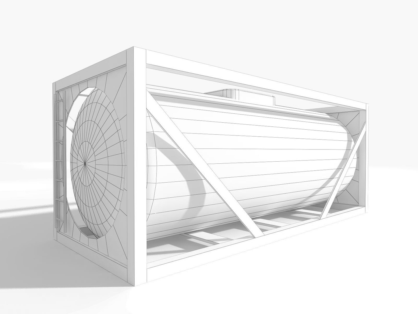 3D Low-poly Oil Fuel Tank - TurboSquid 1550039