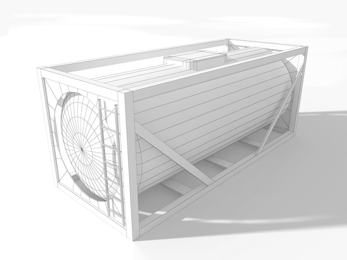 3D Low-poly Oil Fuel Tank - TurboSquid 1550039