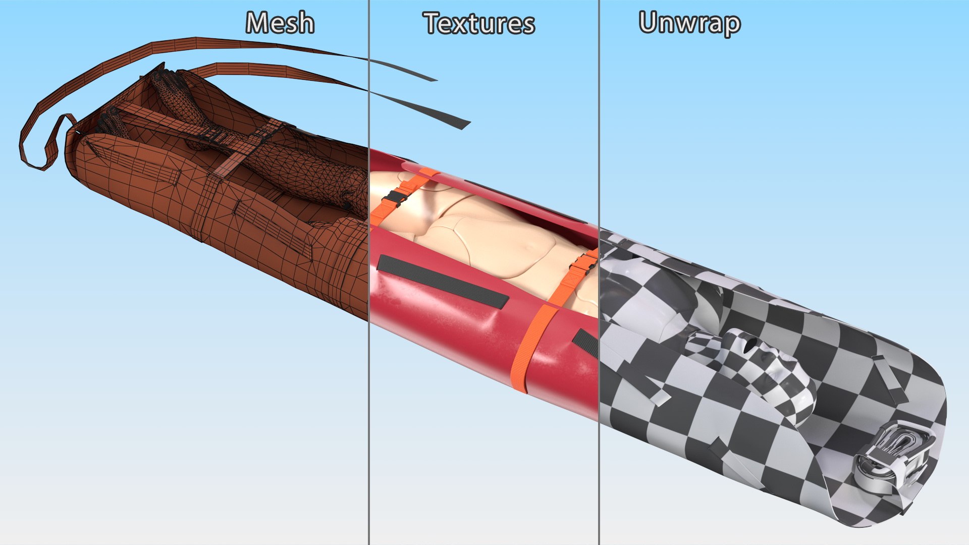 Med Sled with Manikin 3D model - TurboSquid 2151662