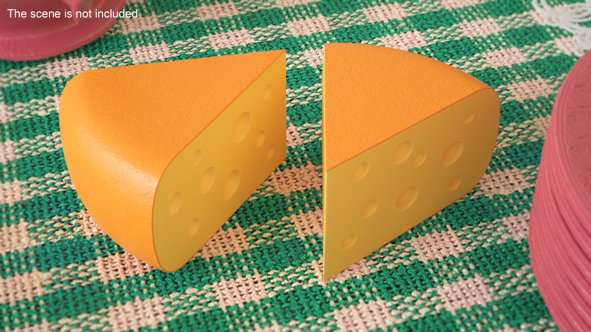 Cartoon Piece Of Cheese 3D Model - TurboSquid 2078024