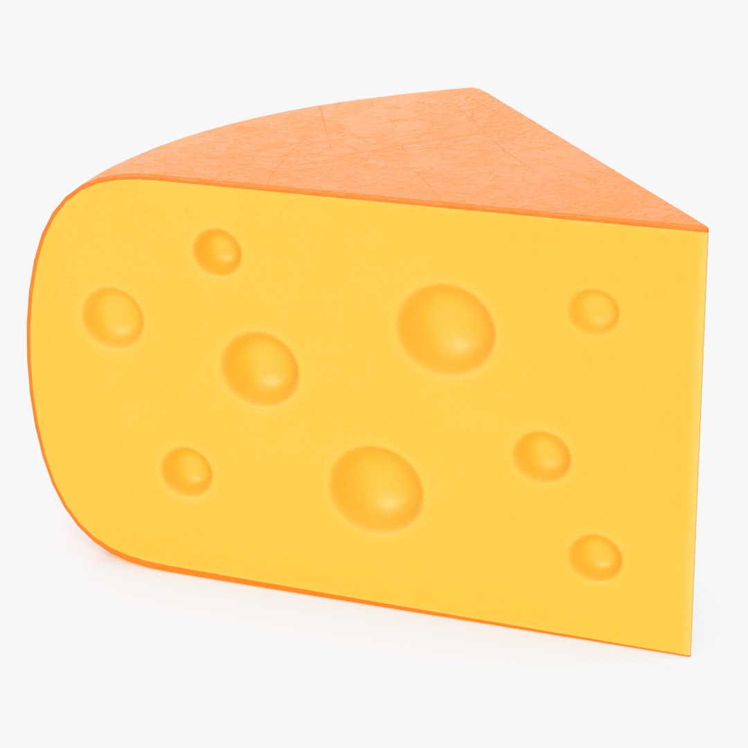 Cartoon Piece of Cheese 3D model - TurboSquid 2078024