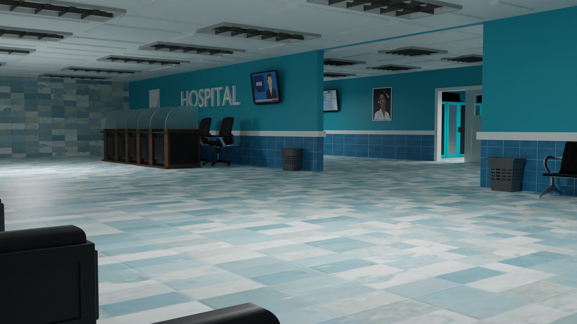 Hospital Interior 3D Model - TurboSquid 2164718