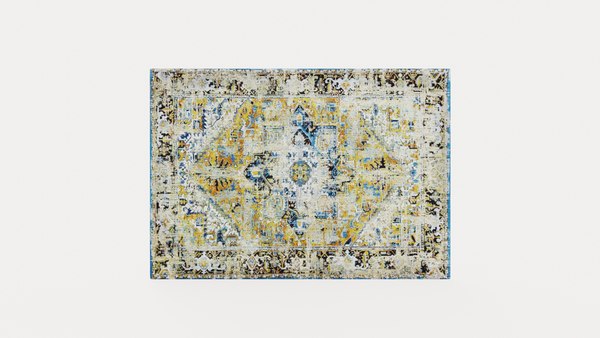 modelo 3d LOUIS DE POORTERE ALFOMBRAS ANTIGUAS HERIZ 8704 AMIR ORO ...