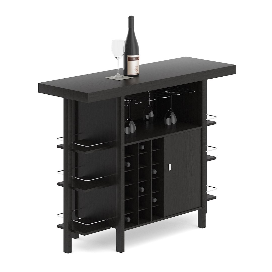 3D Model Mini Bar - TurboSquid 1210624