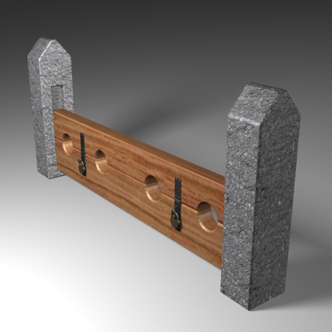 3d Medieval Stocks