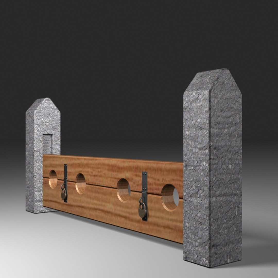 3d Medieval Stocks