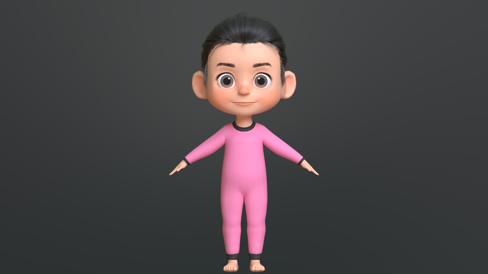 3D Betty Cartoon Girl Character - TurboSquid 2238701