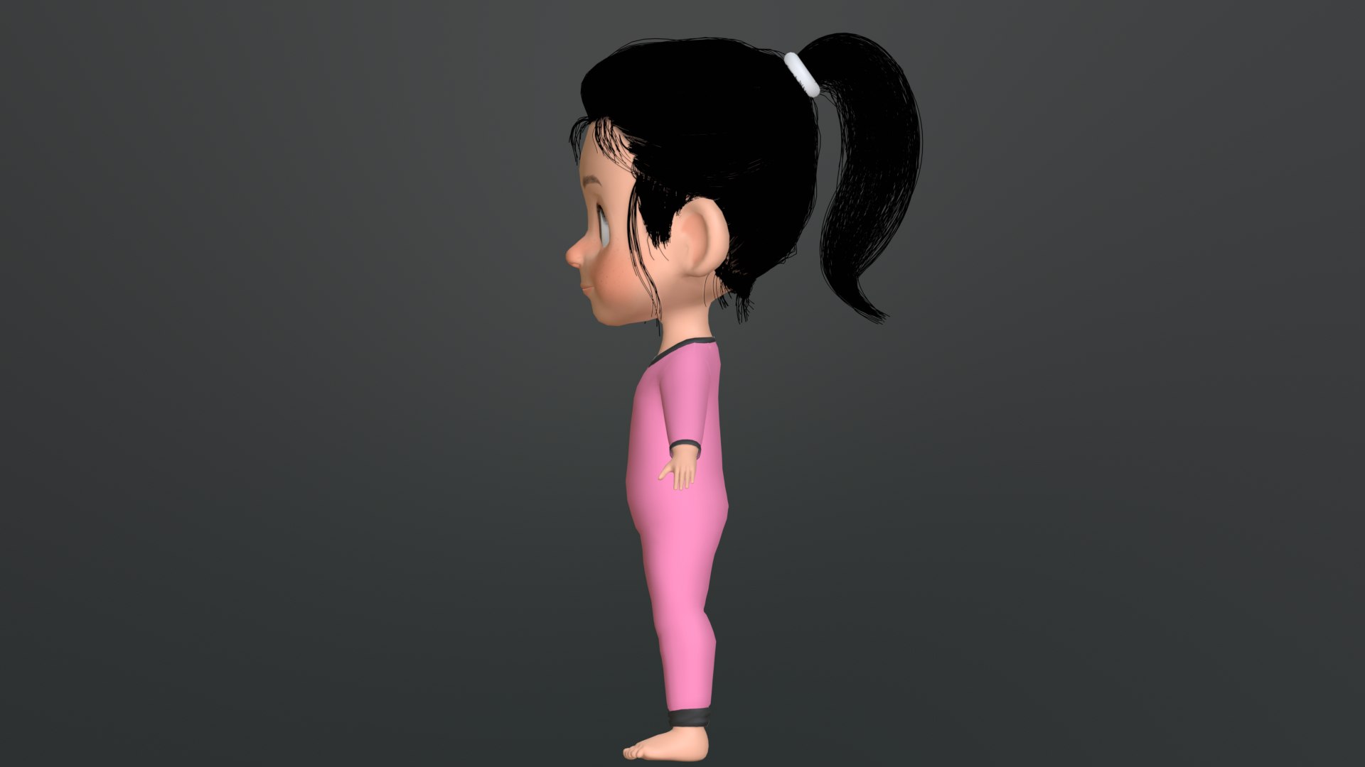 3D Betty Cartoon Girl Character - TurboSquid 2238701