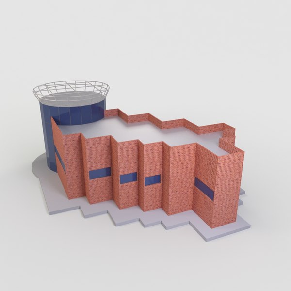 3d building real model