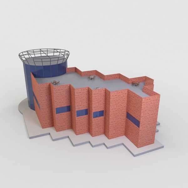 3d building real model