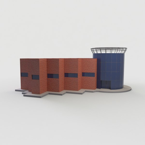 3d building real model