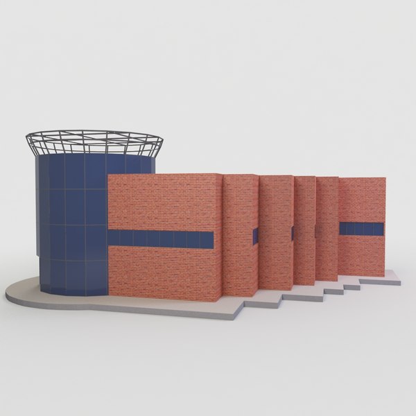 3d building real model