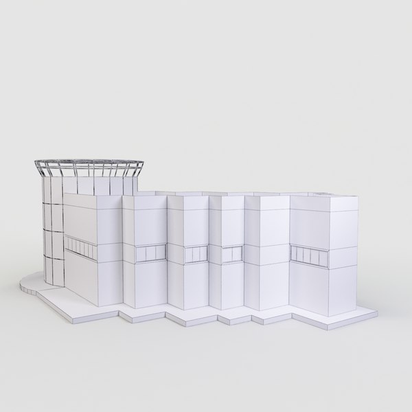 3d building real model